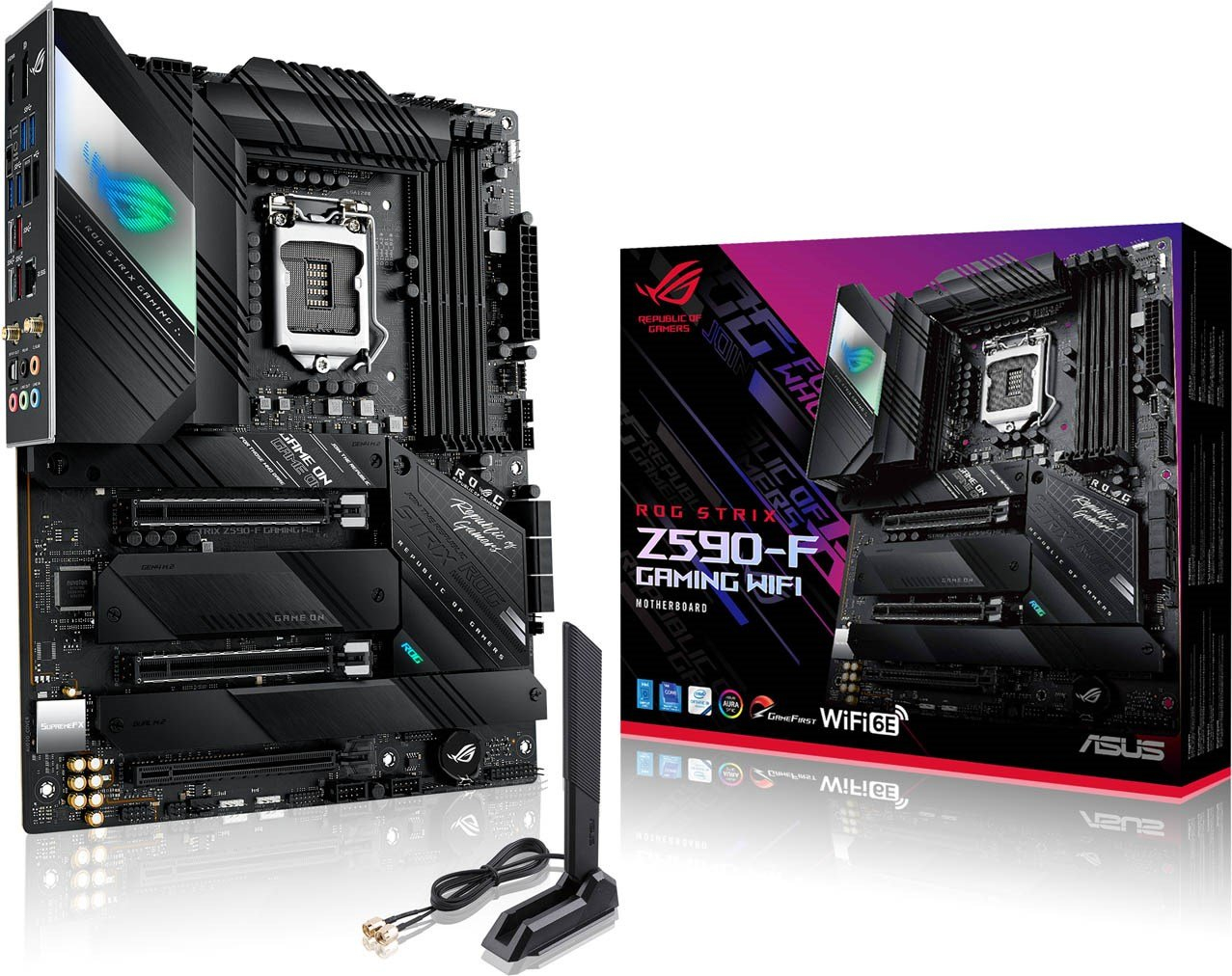 ASUS ROG STRIX Z590-F GAMING WIFI Intel Z590 Chipset Socket 1200 ...