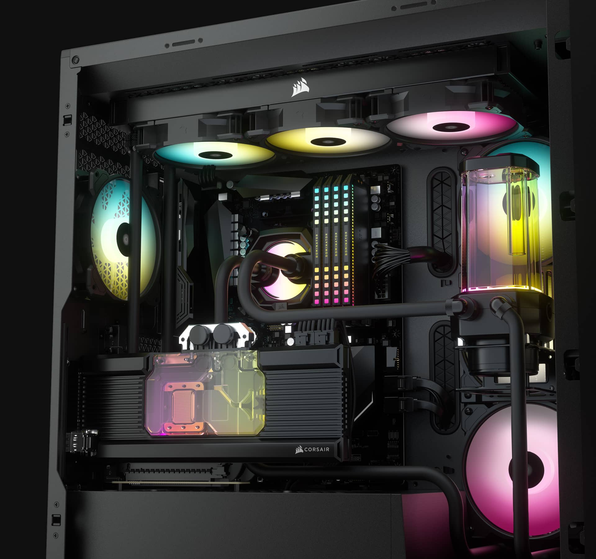 CORSAIR 5000X iCue Black Tempered Glass RGB Gaming Case - Mid Tower ...