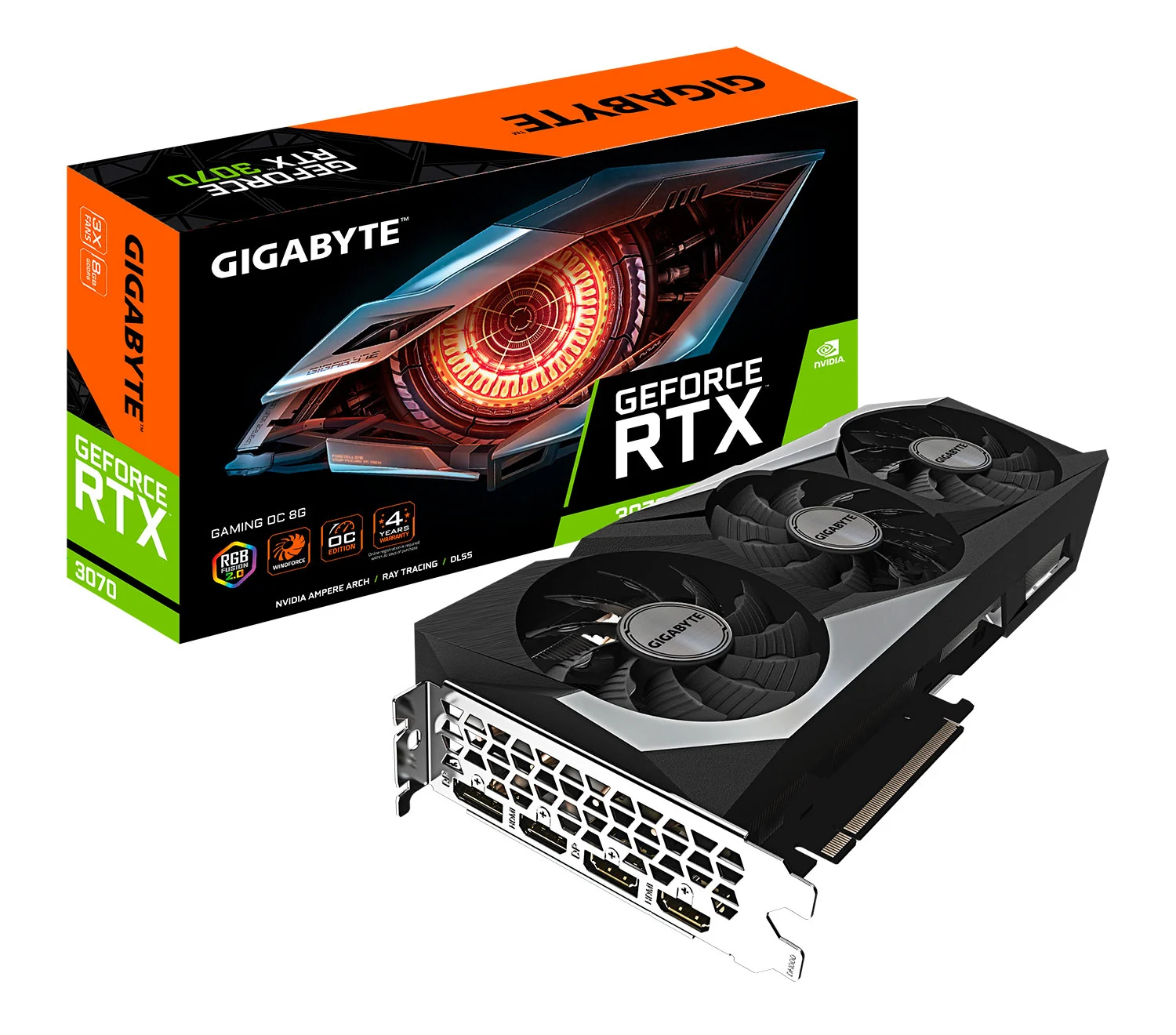 Gigabyte NVIDIA GeForce RTX 3070 GAMING OC 8GB GDDR6 Graphics Card ...
