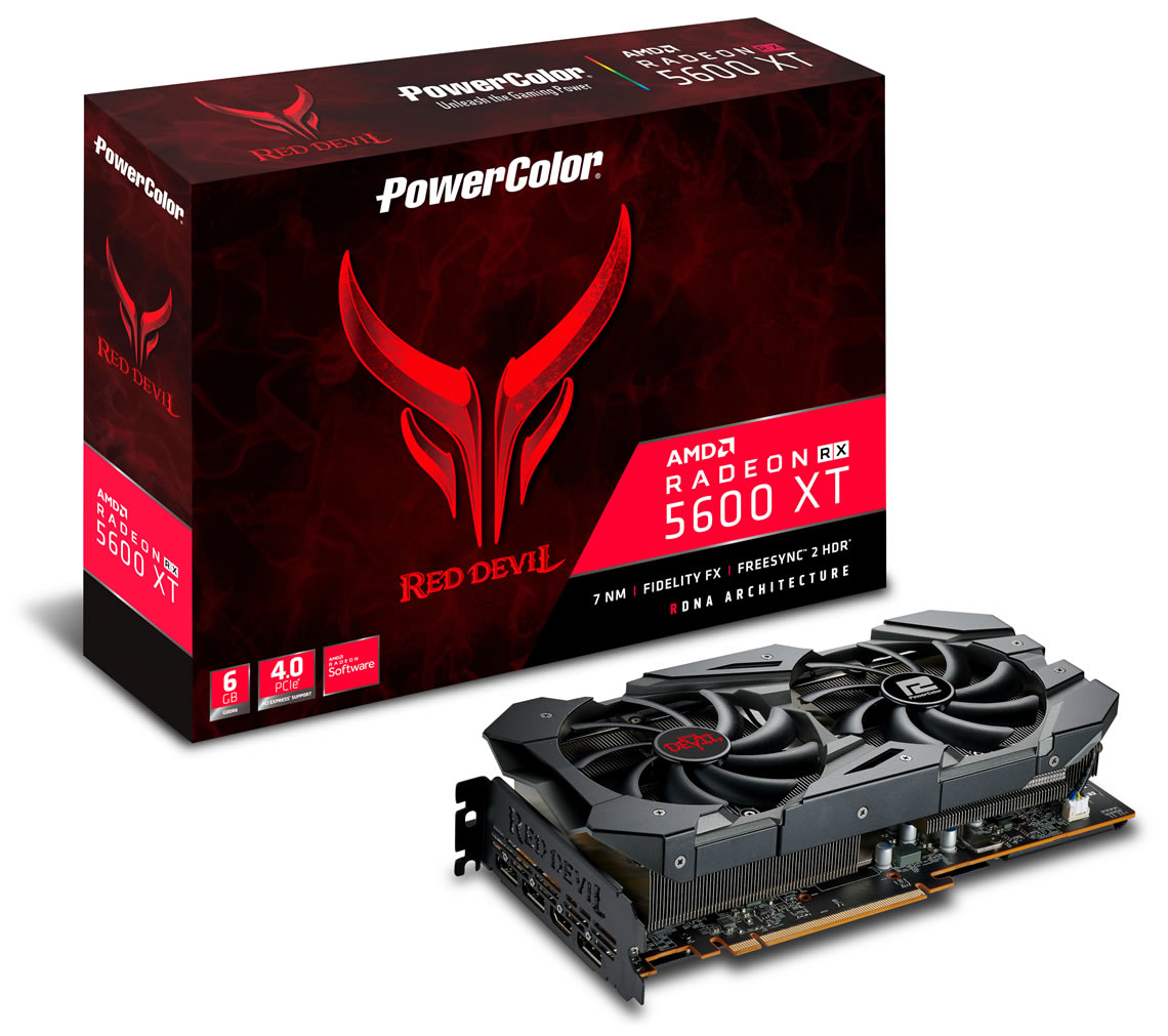 Powercolor Radeon Red Devil RX 5600XT 6GB GDDR6 Graphics Card - AXRX ...